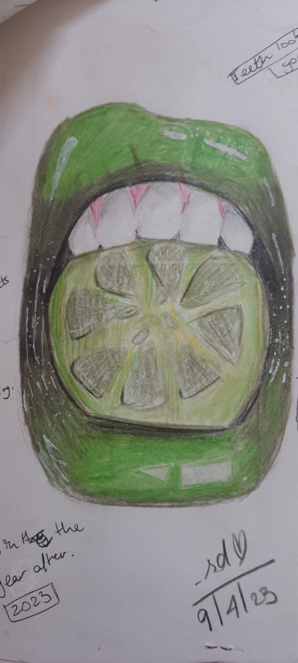 Colour pencil realism created by Stuti Dave