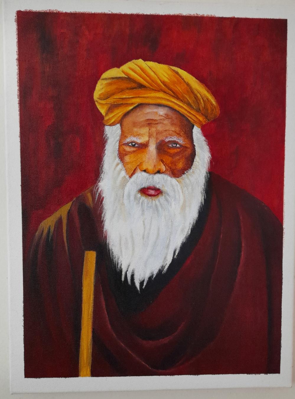 Old man created by Liju MP