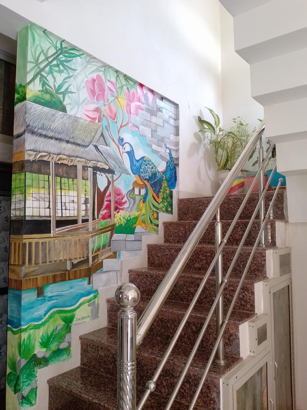 Wall painting created by Songara Jinal