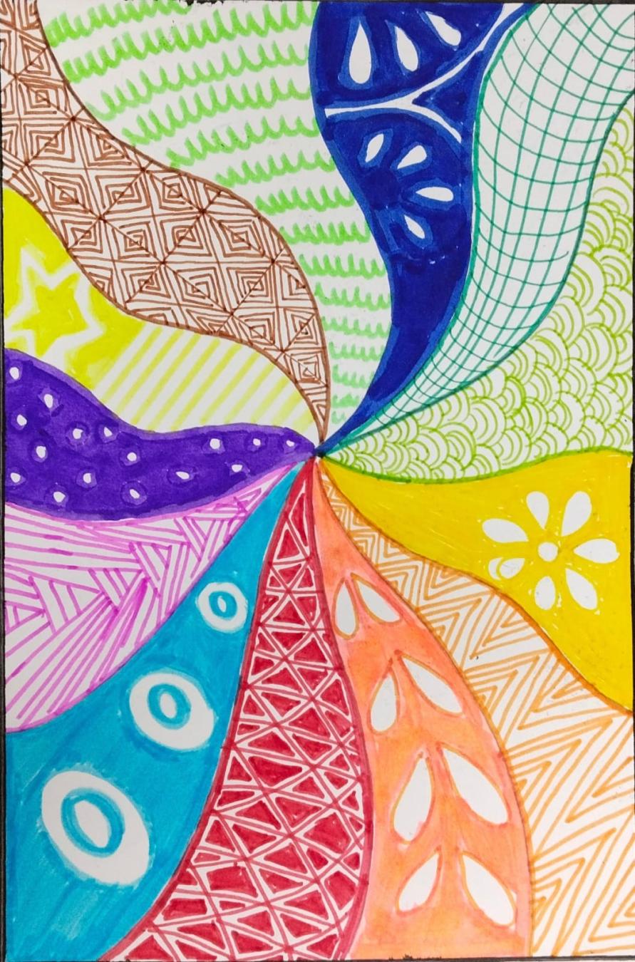 Blissful strokes created by Ajeet Singh