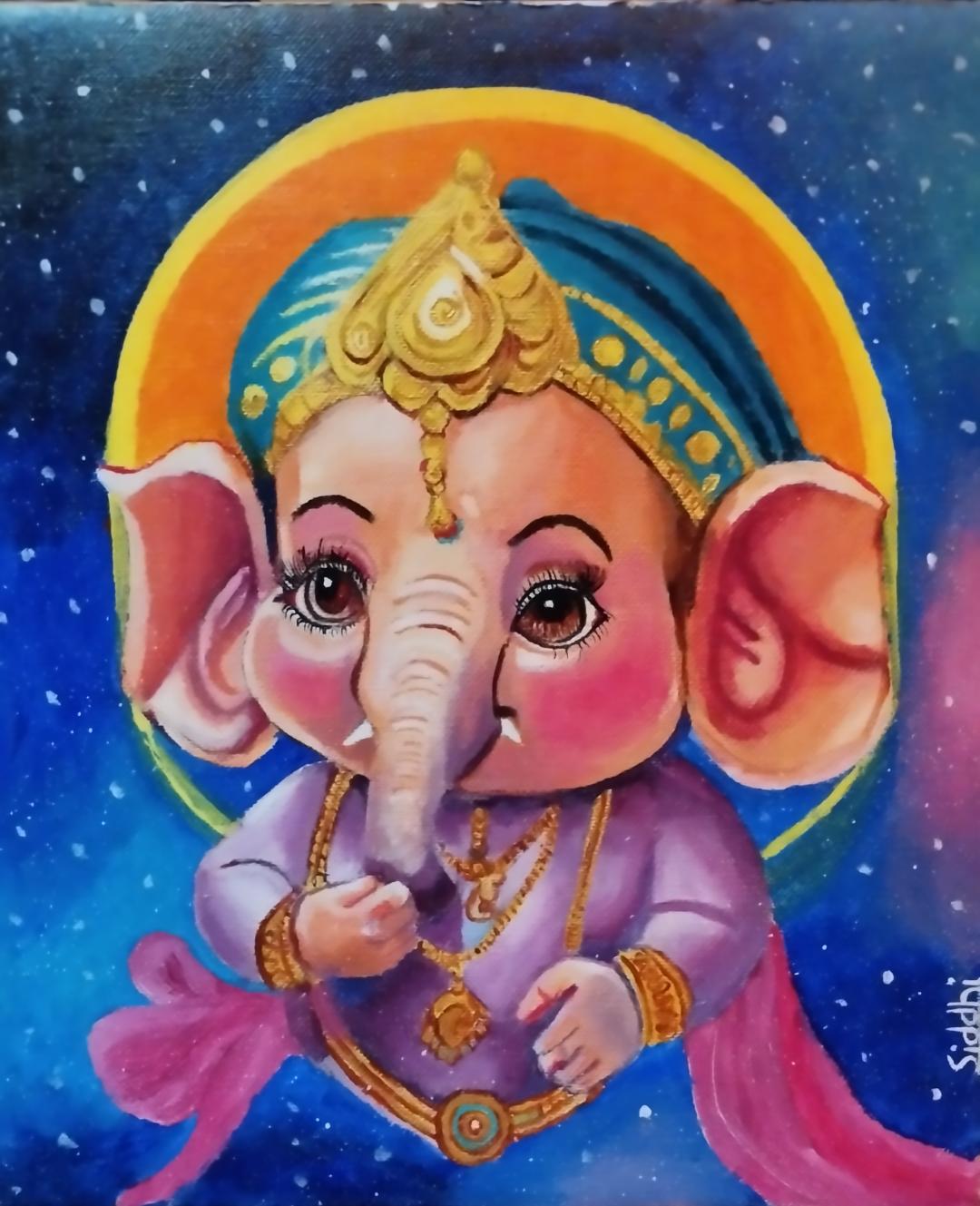 Bal ganesha created by siddhi nagardeolekar