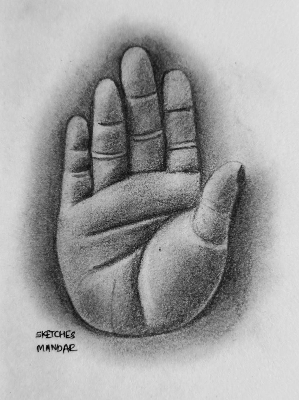 Bappa's Hand Drawing created by Sketches Mandar