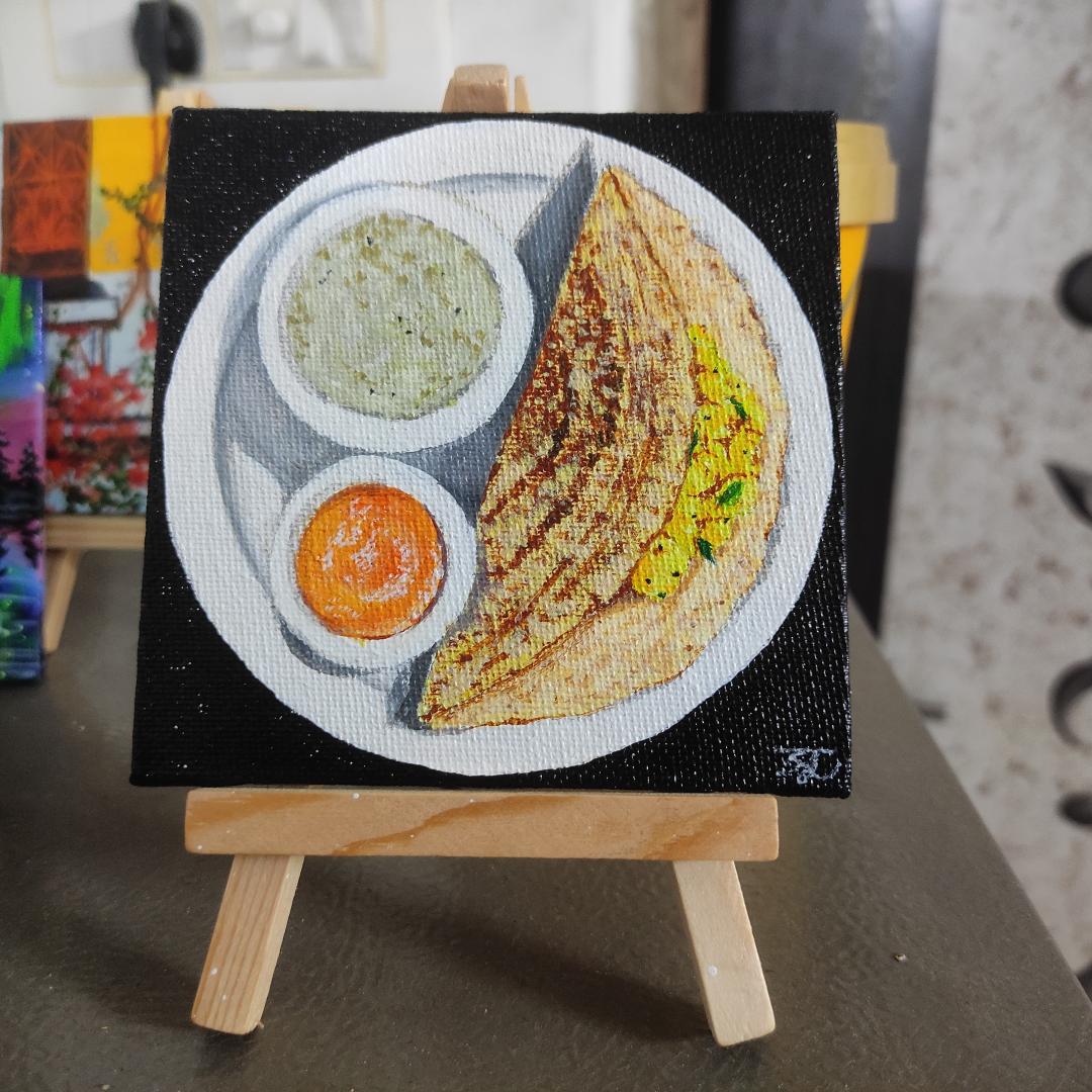 Dhosa Acrylic Painting created by Colours Sush