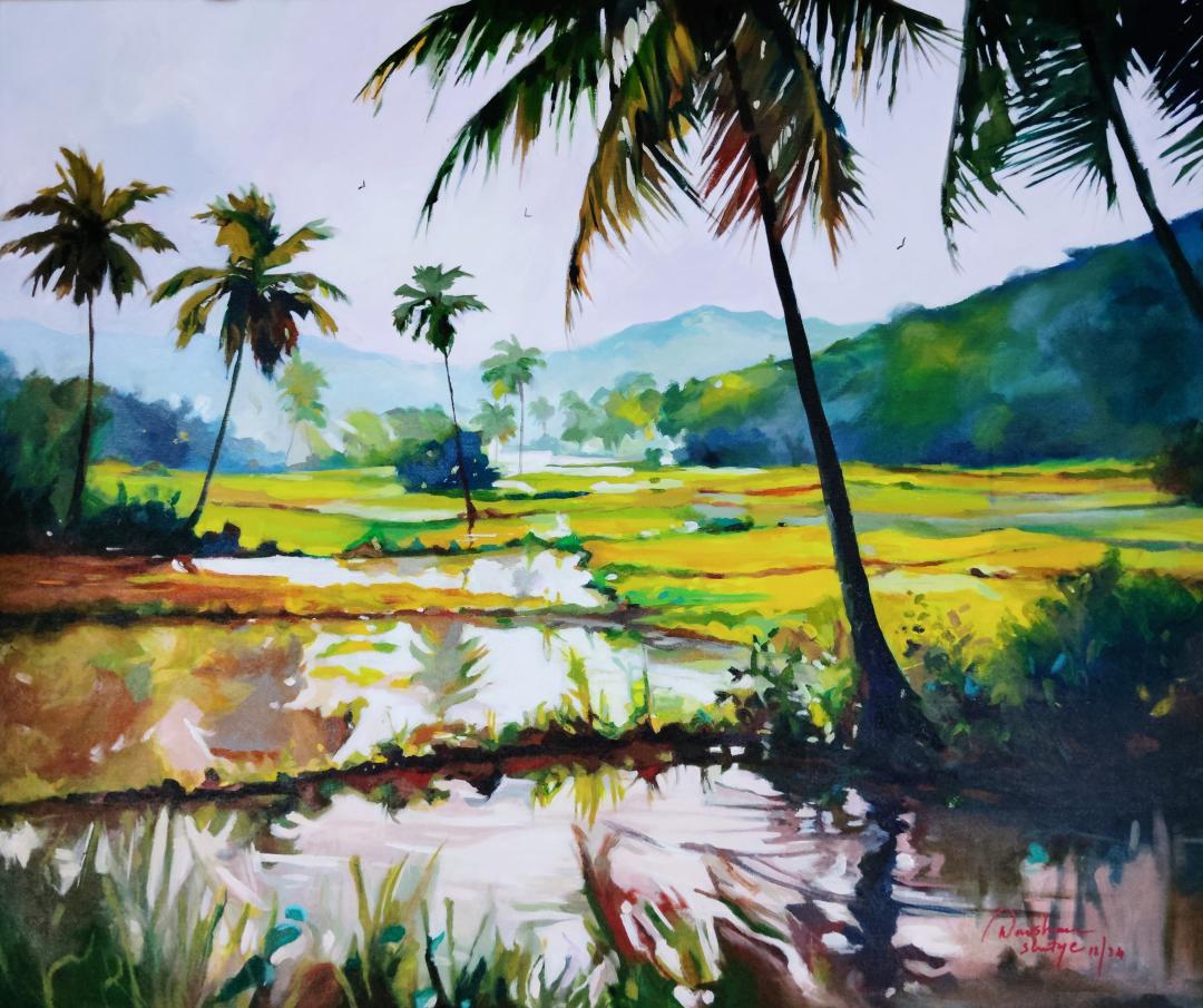 Goan fields created by Darshan shetye