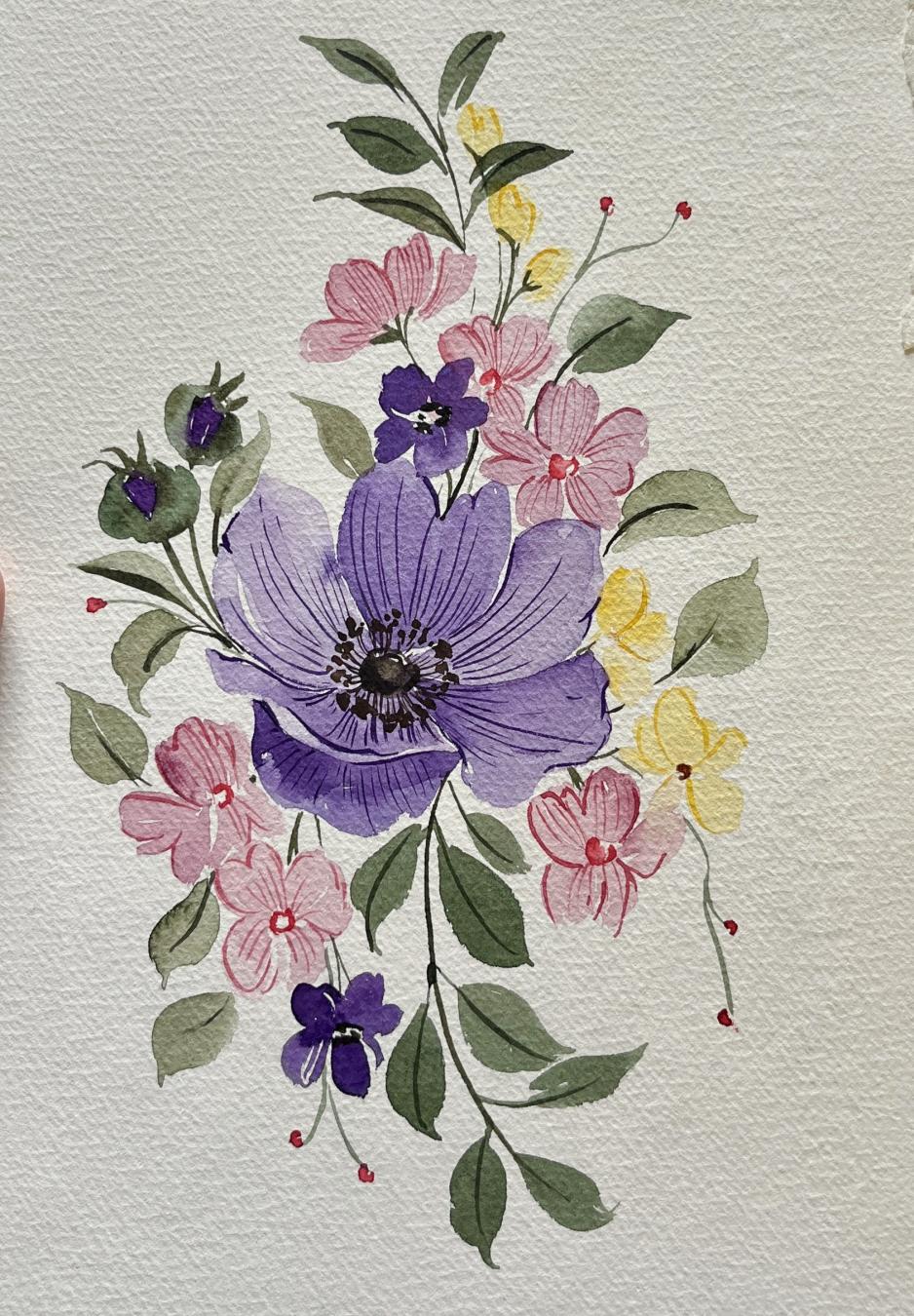 Watercolor Floral Bunch created by Priyanka Pramanik
