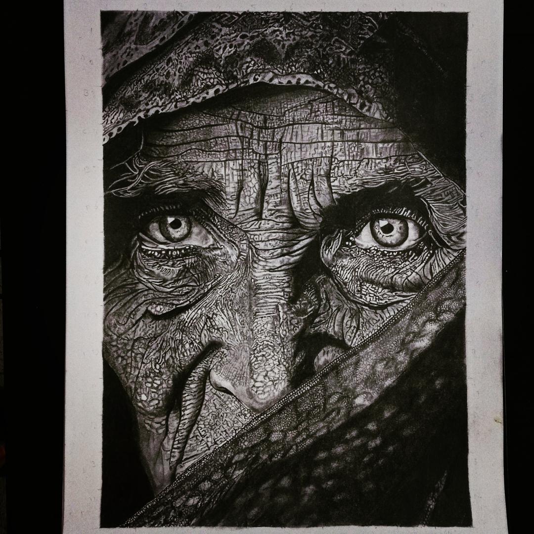 portrait art created by Syed