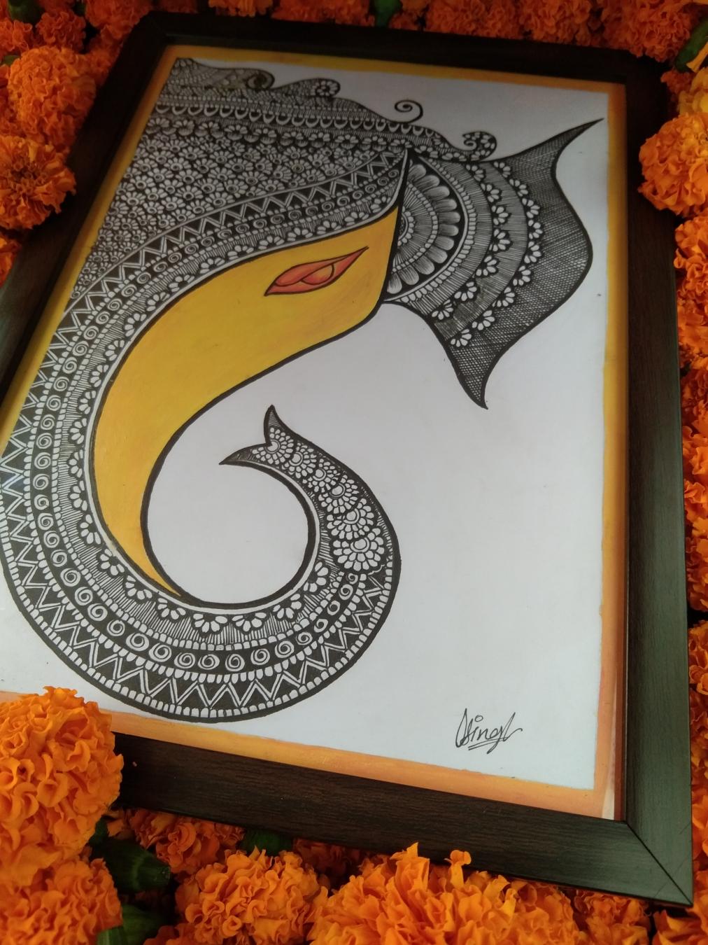 Mandala work created by lakshita singh