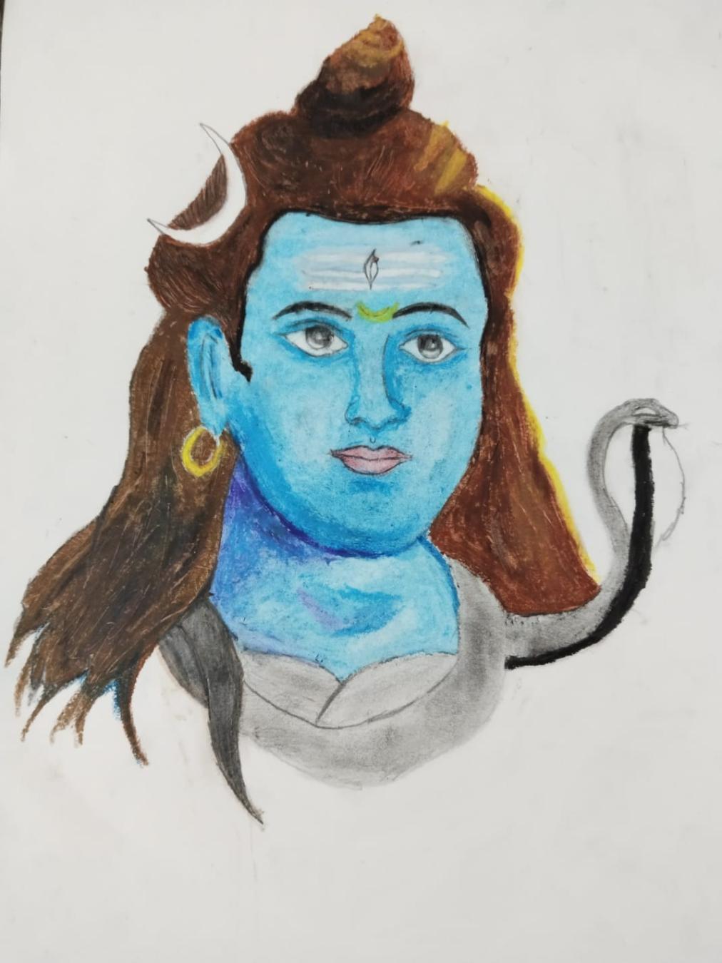 Mahadev portrait by Shaurya jha created by Shaurya Jha