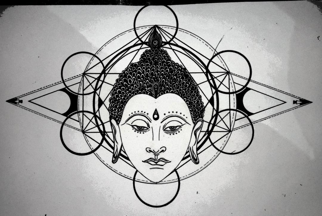 Geometric Buddha created by Ankit Sharma