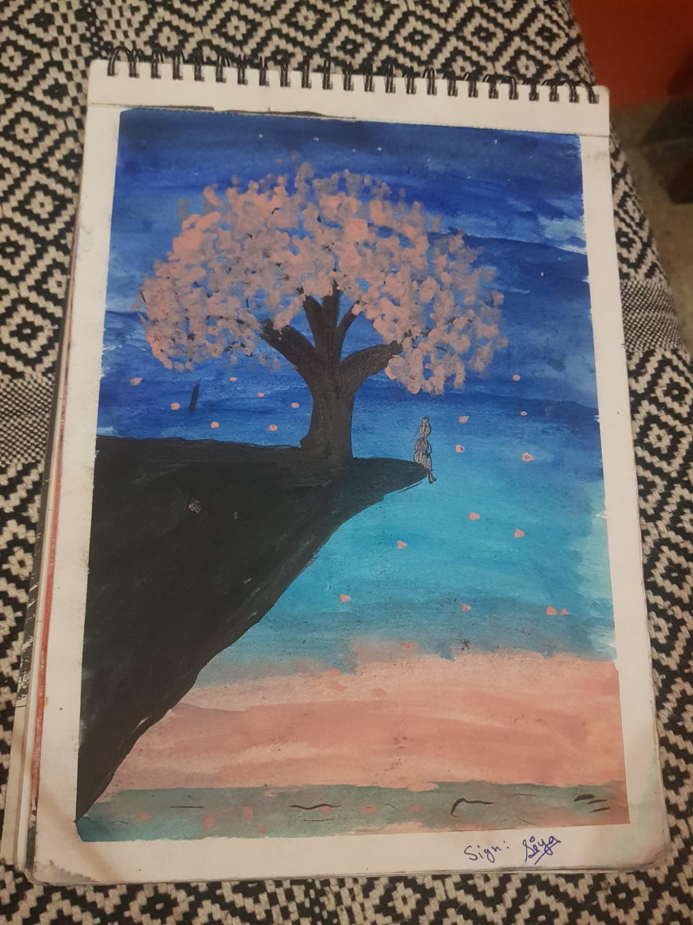 So much art work with use of oil pastes created by Siya Negi