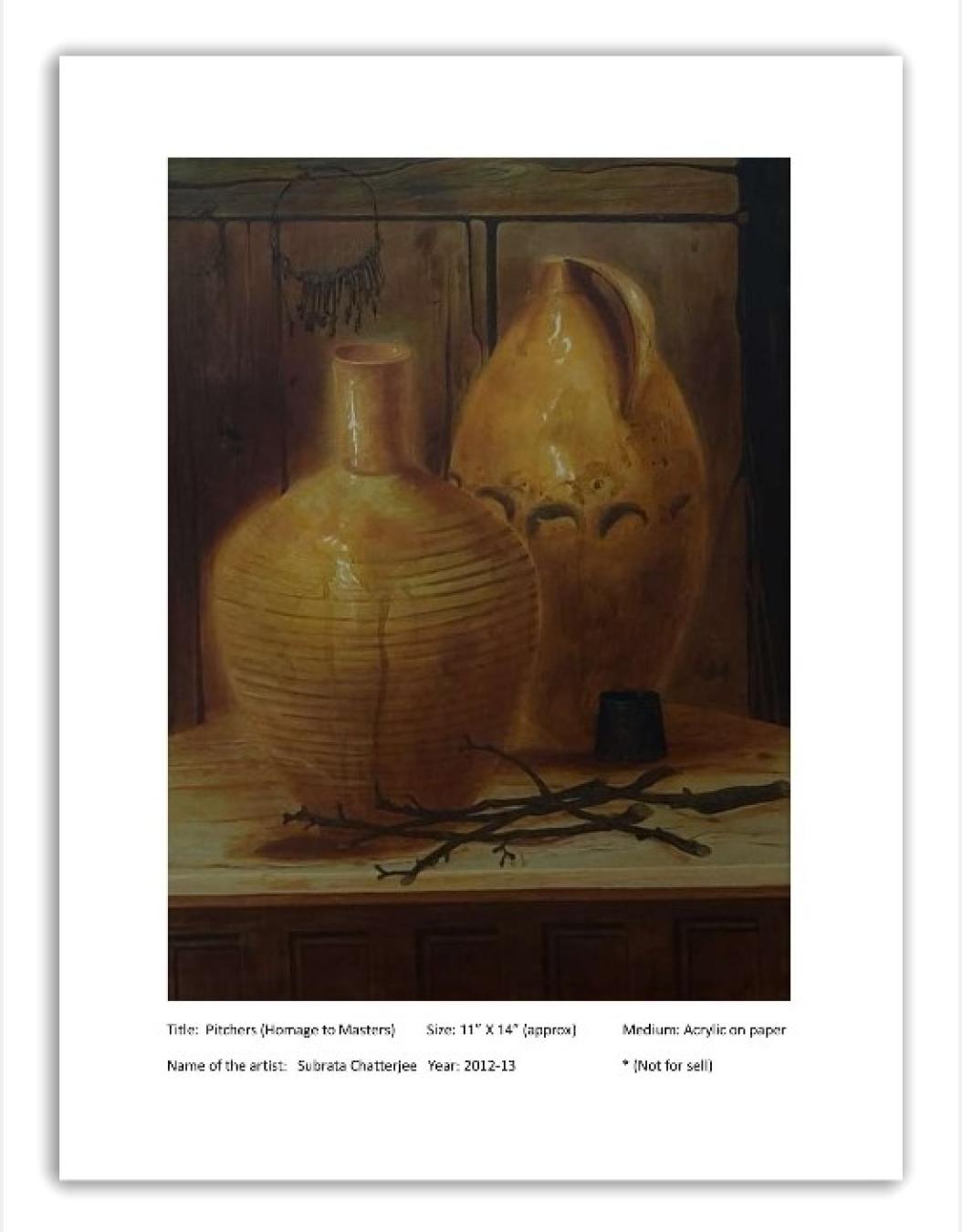 Pitchers (Homage to Masters) created by Subrata Chatterjee