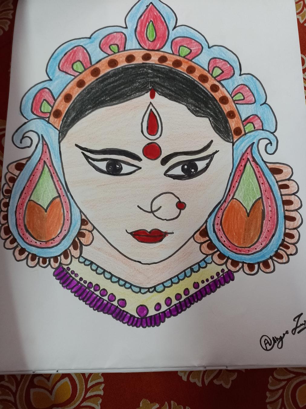 Maa durga created by