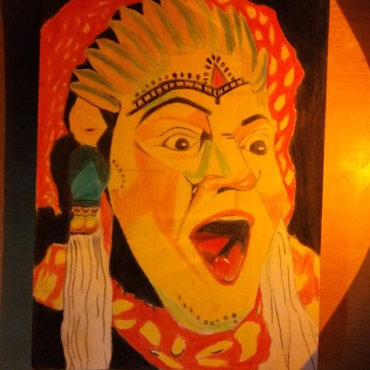 Kantara panjurli deva drawing created by Sarthak