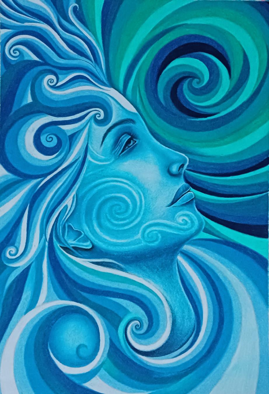 Blue shade in life created by Art Dimple