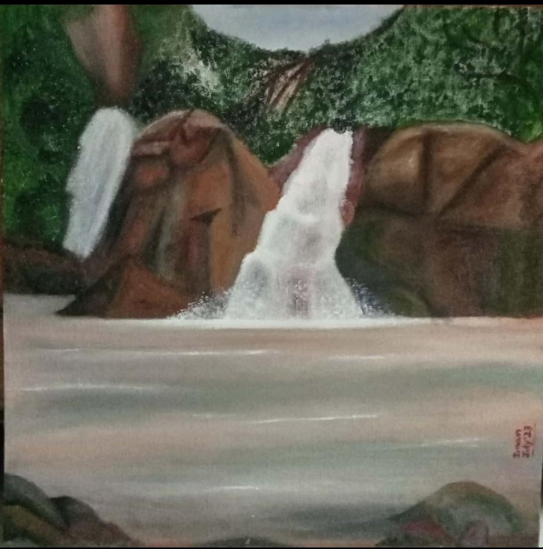 Midubanda waterfall created by Iman Guha