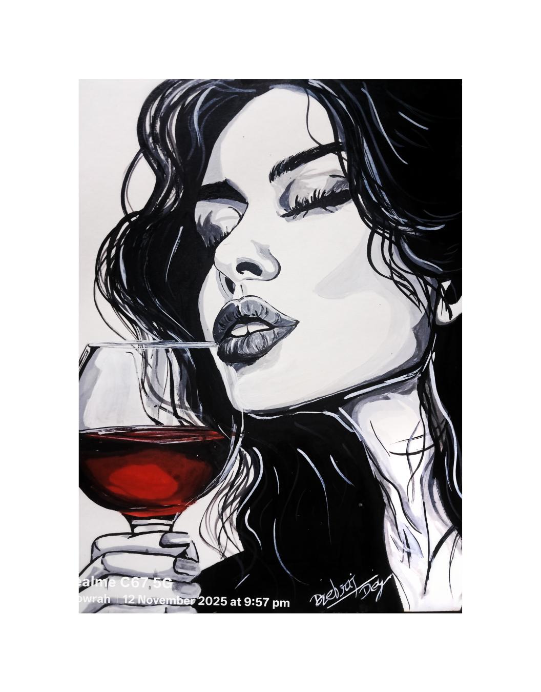 “Whispers in Red” created by Debraj Dey