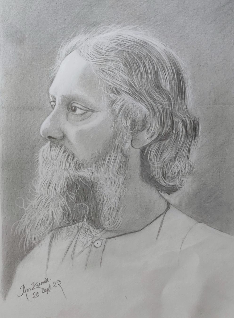 Rabindranath Tagore. created by Am Kumar