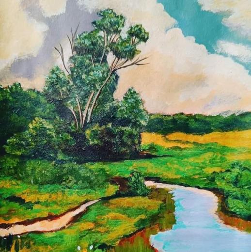 Acrylic paintings created by Nupur Pant