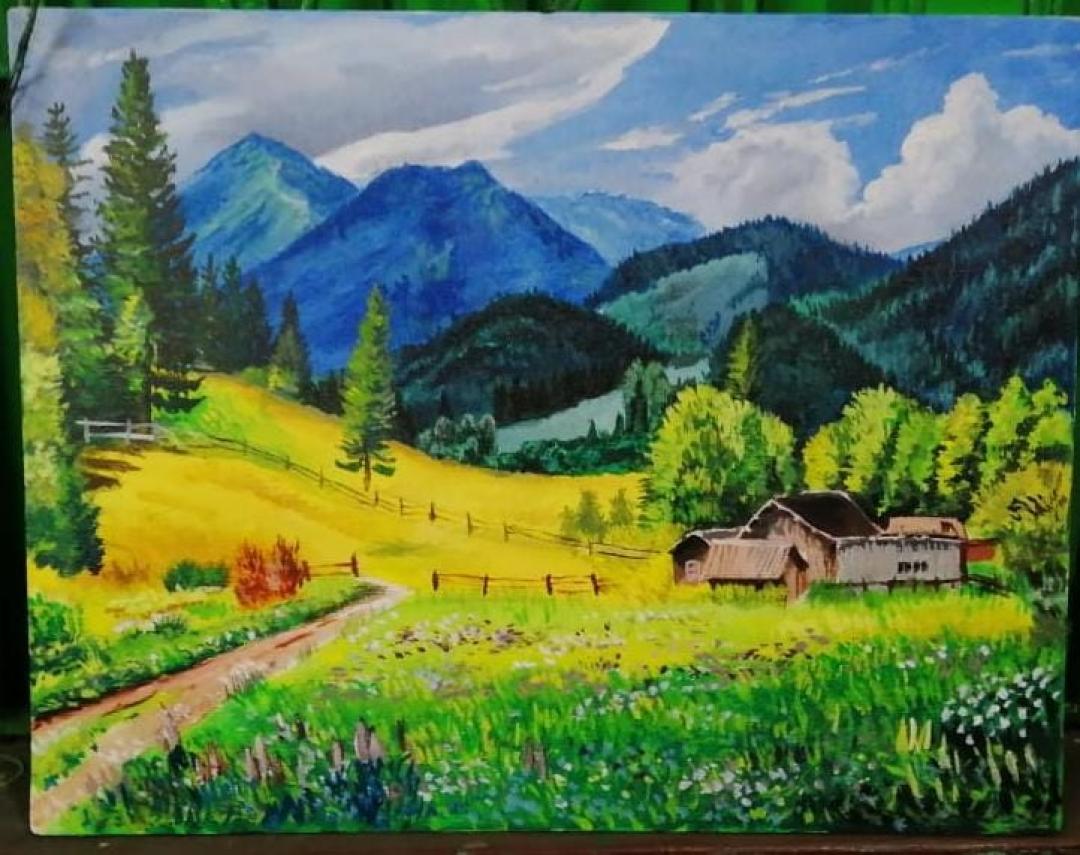 Woman in Black created by Rajdeep Dhar