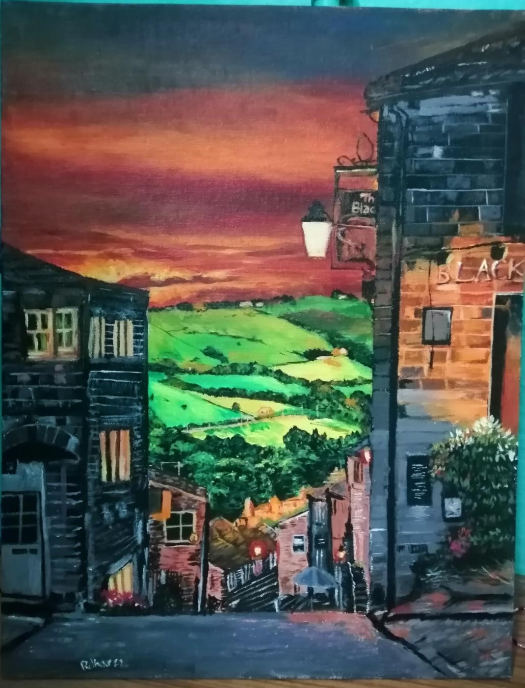 Woman in Black created by Rajdeep Dhar