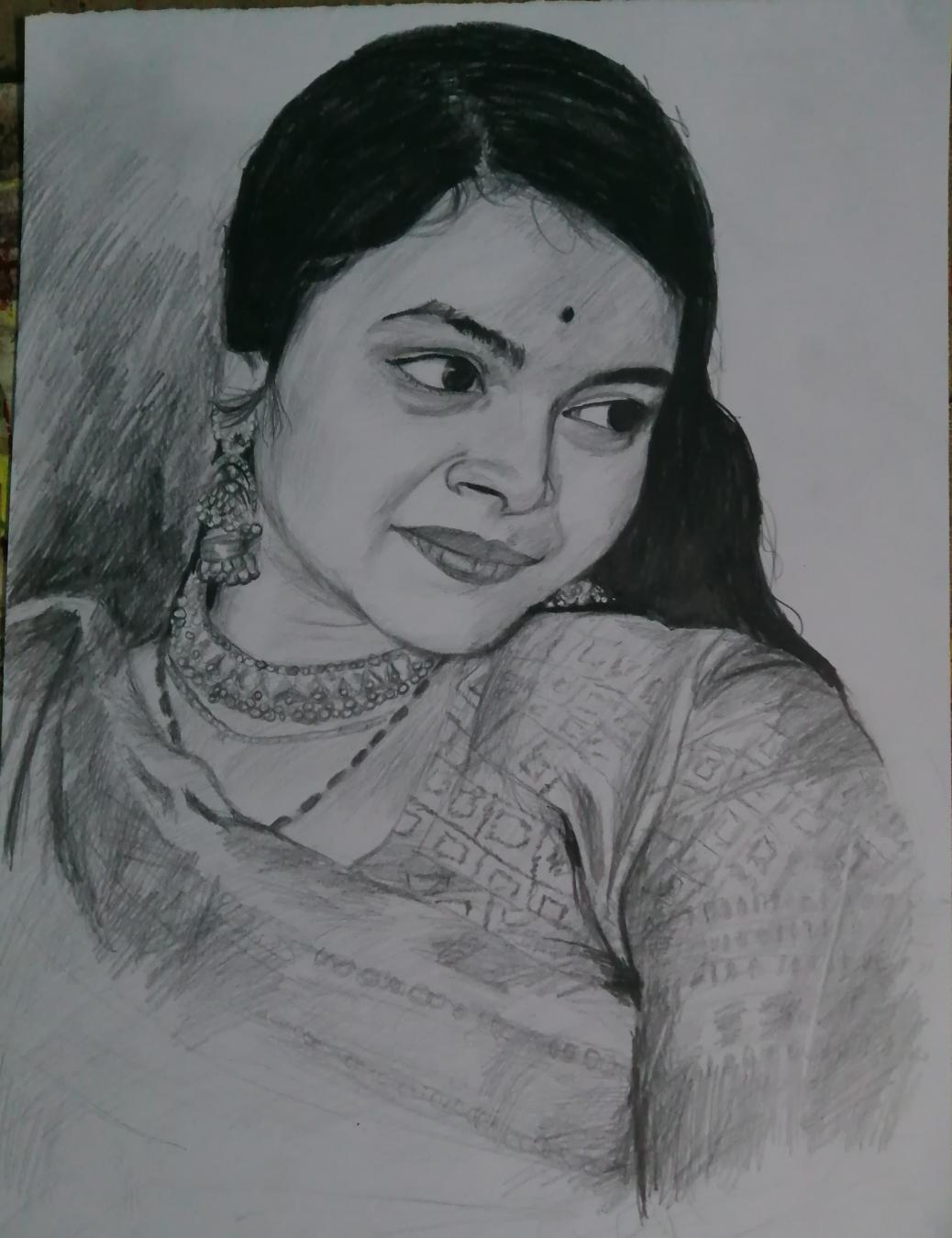 Woman in Black created by Rajdeep Dhar