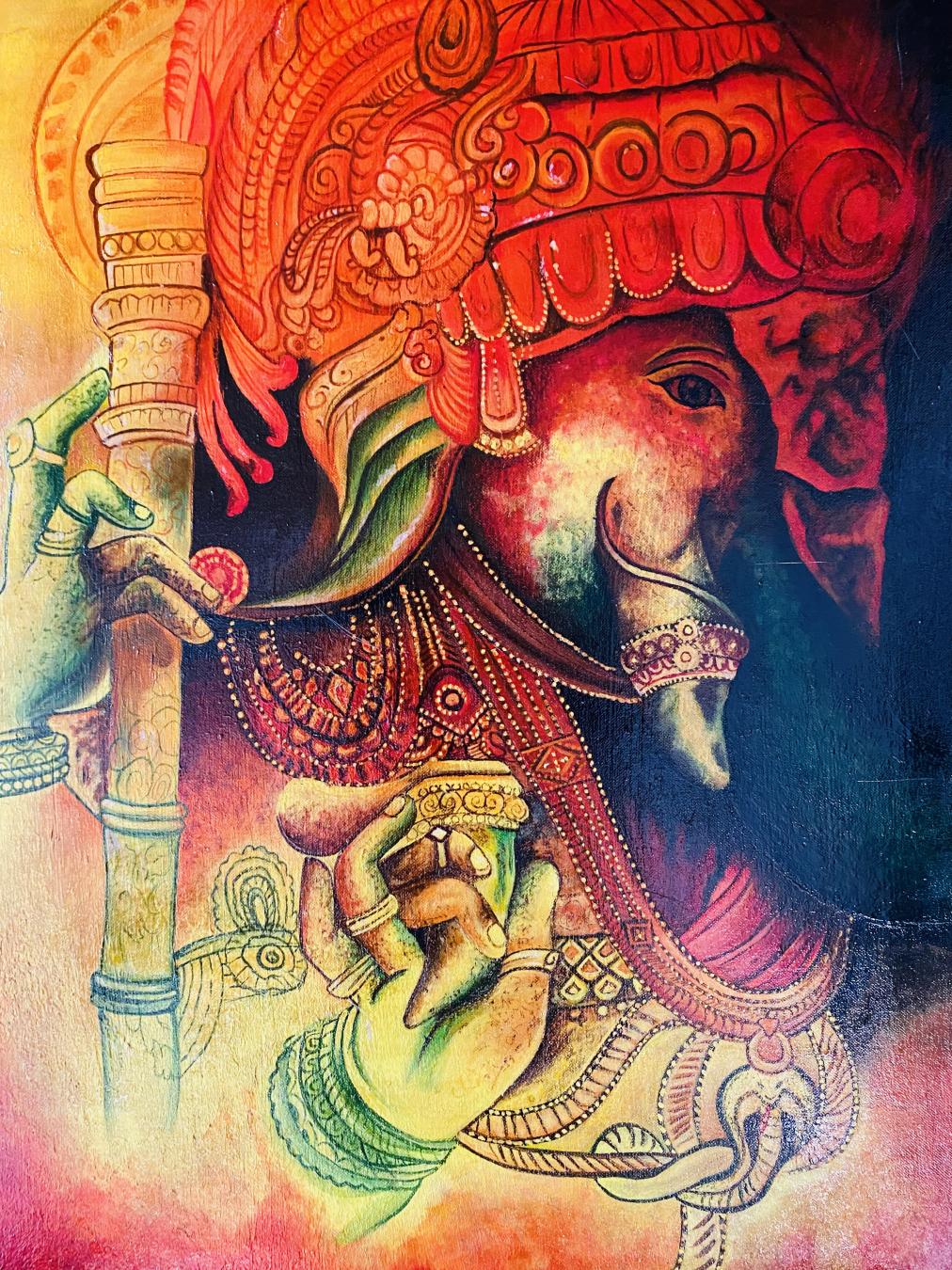 ⁣Vigneshwara ⠀⠀ created by Karan Sathwara