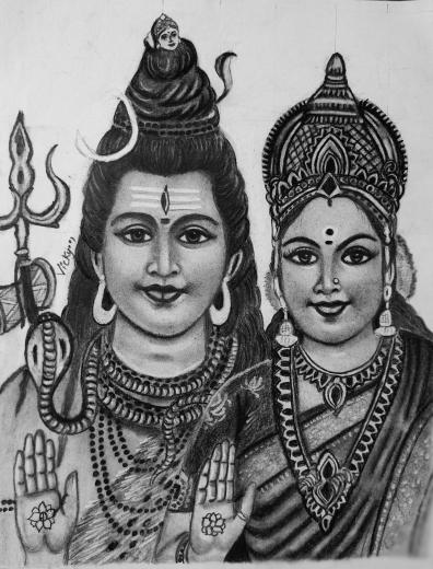 Lord shiva created by Vigneswari