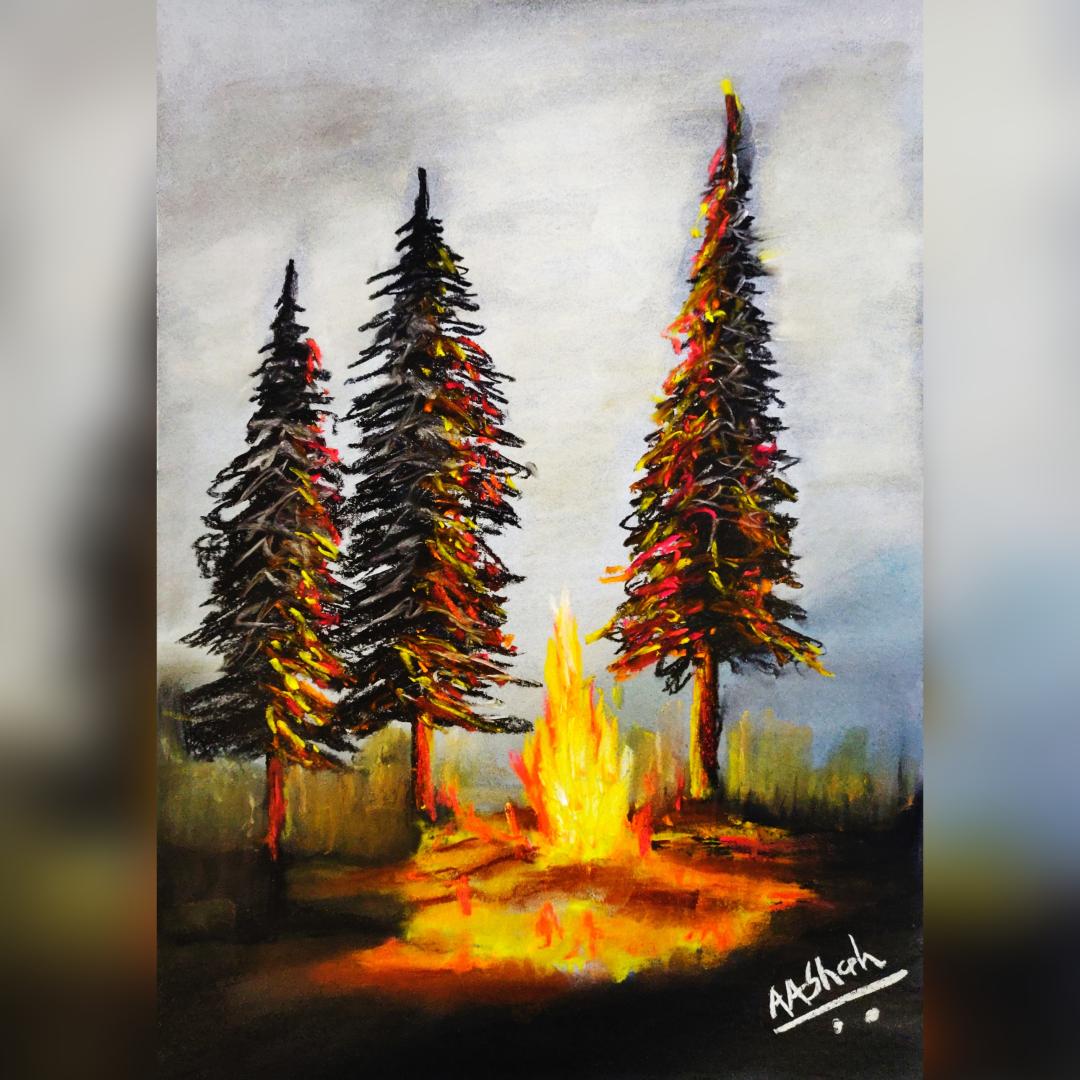 Winter Bonfire created by Abhay Shah