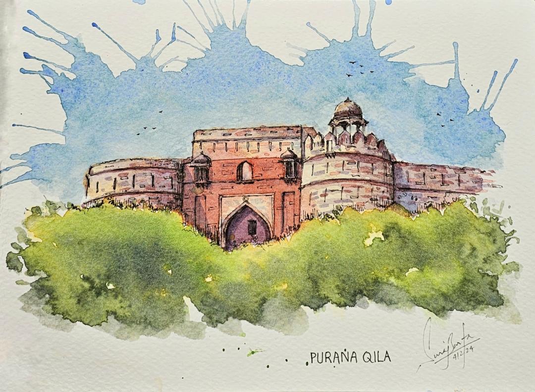 Purana Qila created by Suraj Barfa