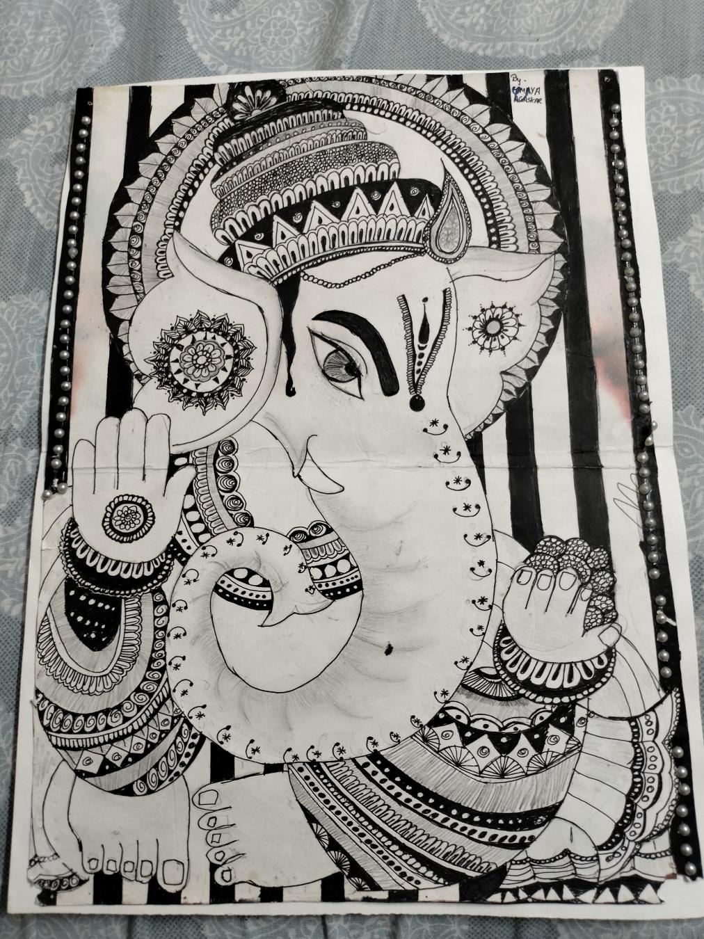 Ganpati bappa morya created by Kimaya agaskar