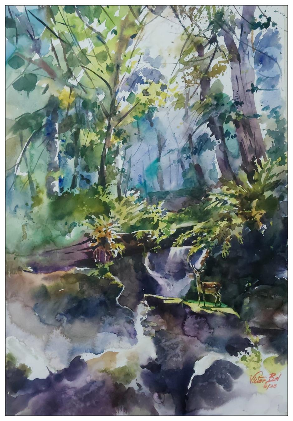 Forest landscape created by Victor Bal