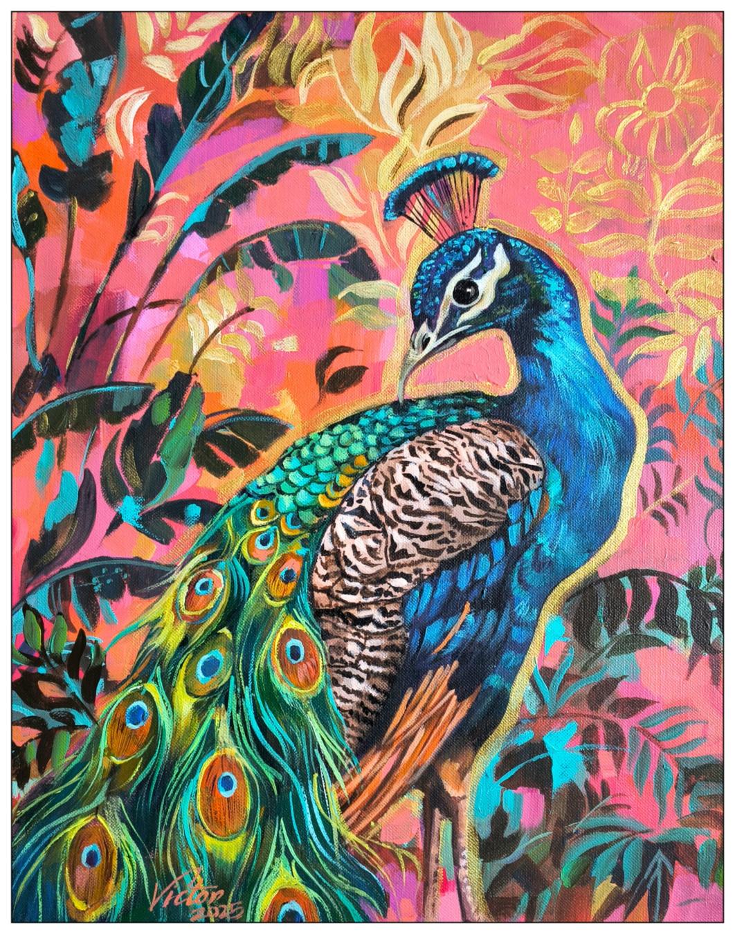 Peacock created by Victor Bal