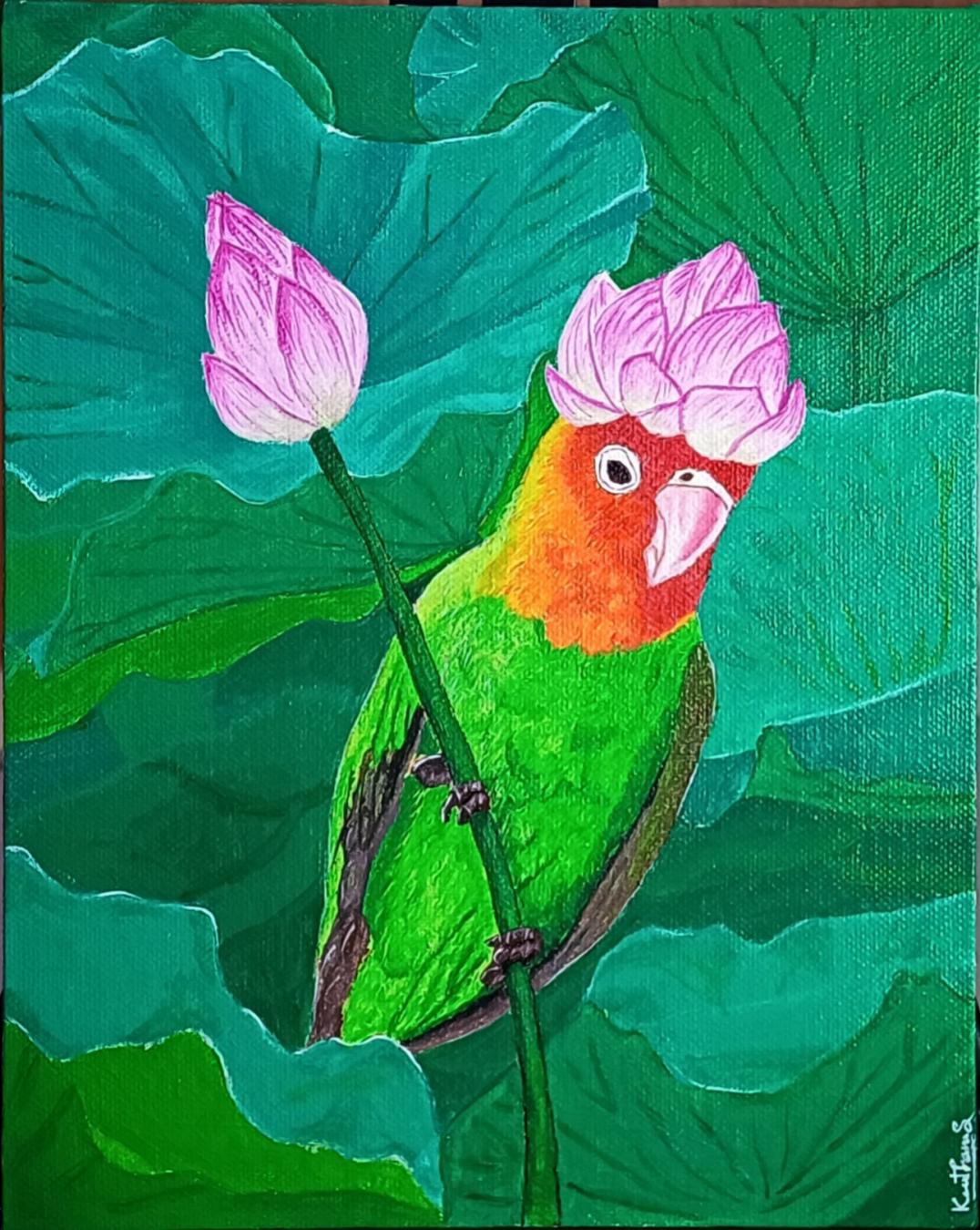 Parrot Queen created by Keerthana S