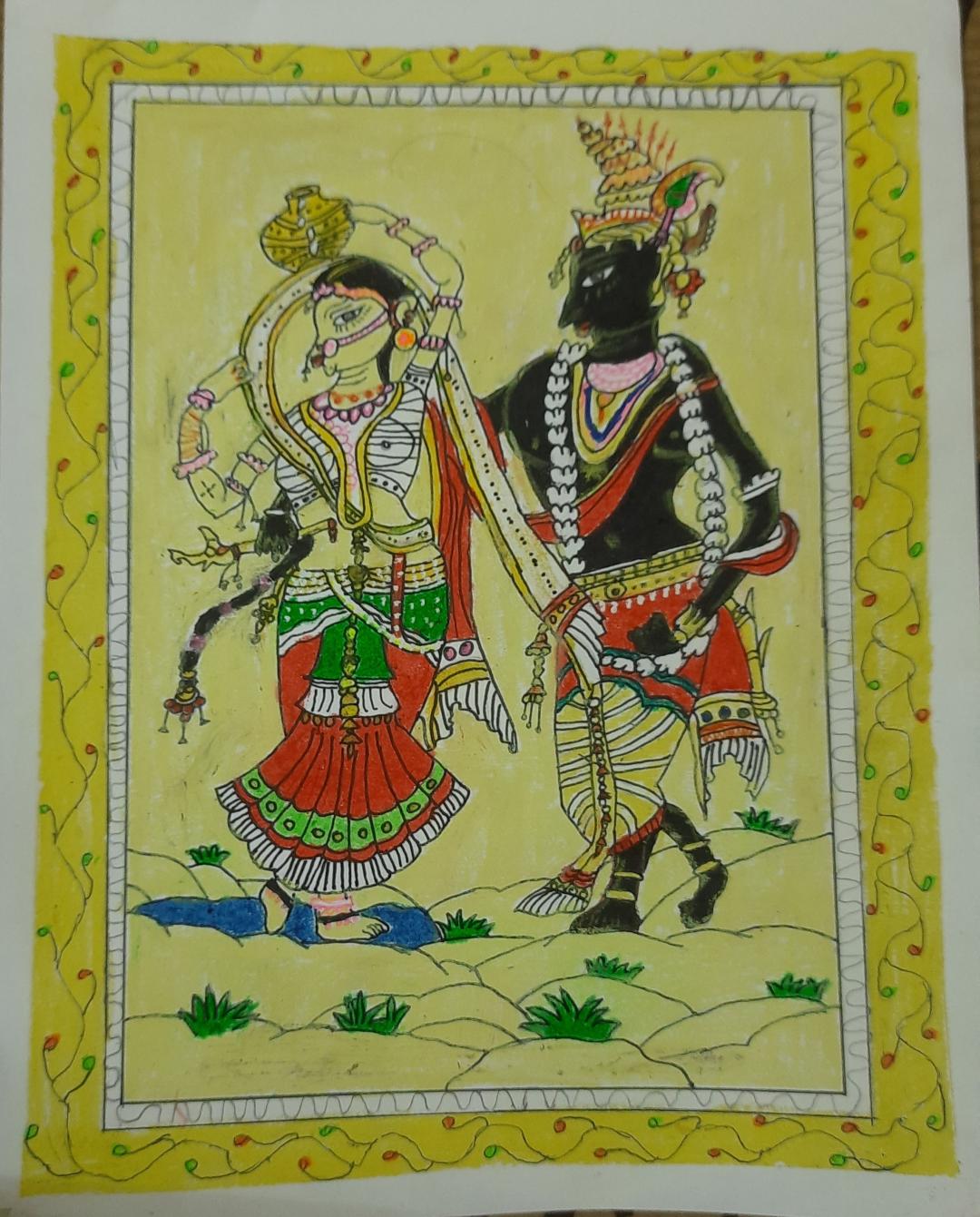 Traditional Indian Drawings created by neekhilnegi