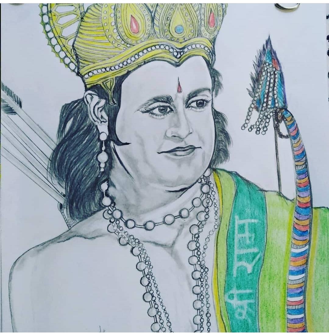 Pencil sketch of Characters created by Ravinder Chauhan