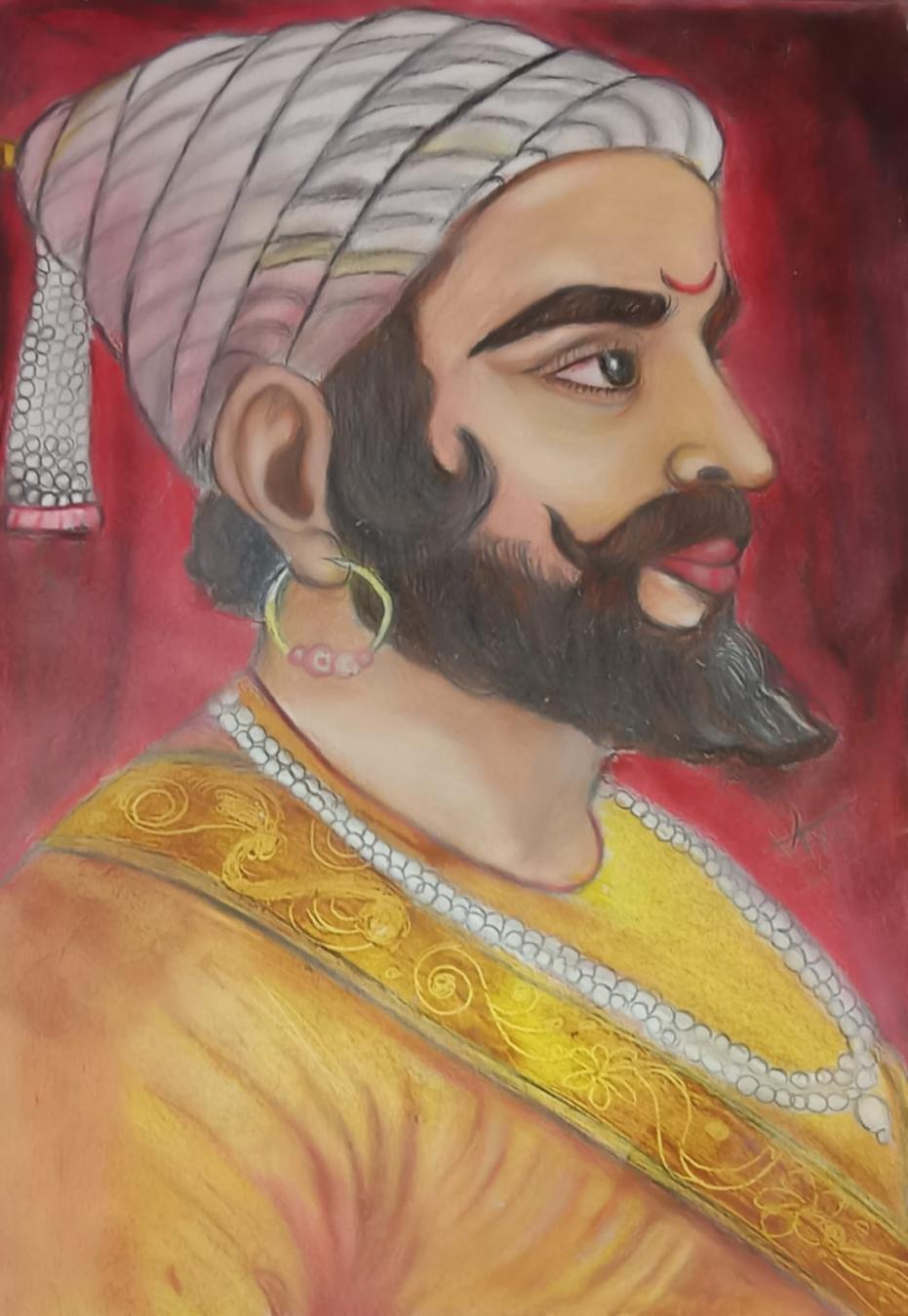Chatrapati shivaji maharaj drawing created by Amarnath Prajapati