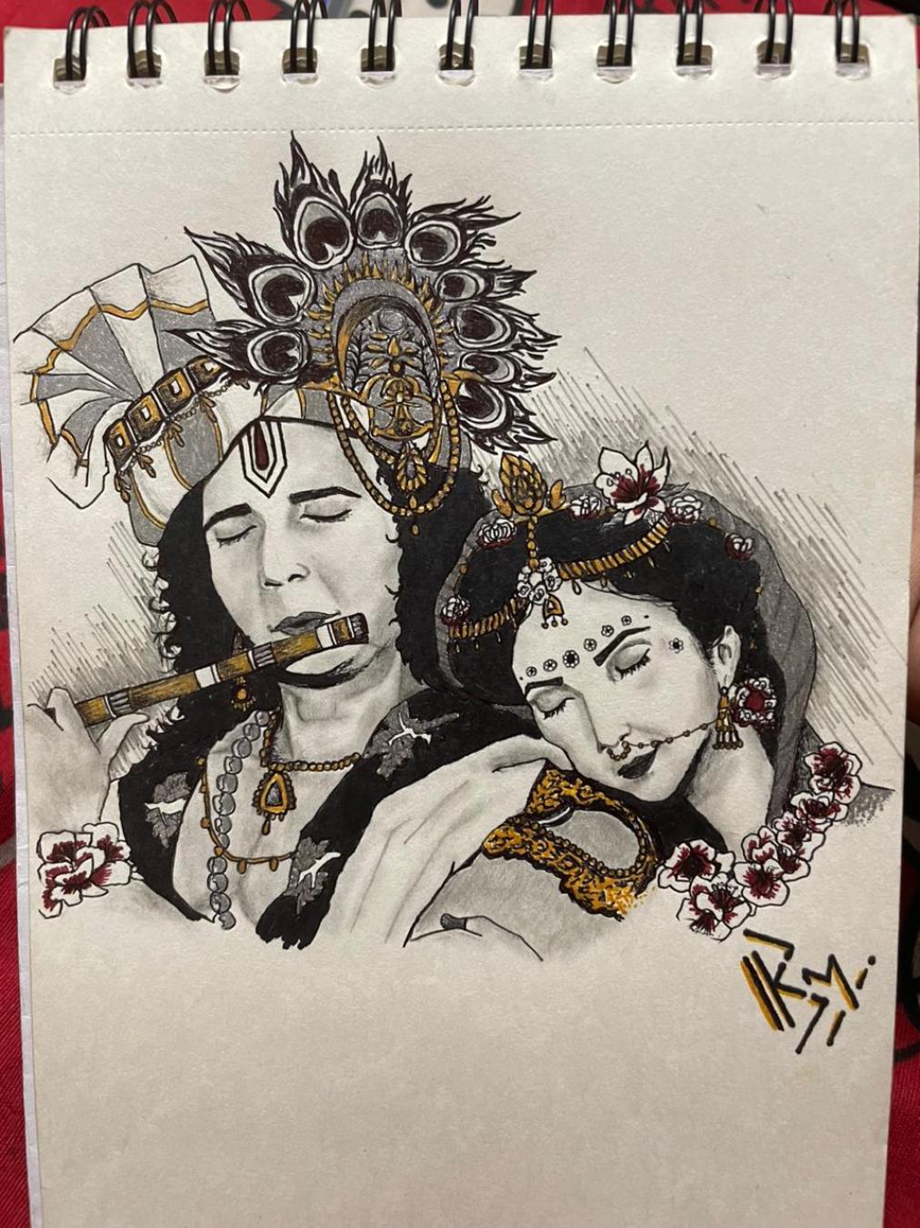 Pencil and Pen Sketch created by Bikram Pradhan