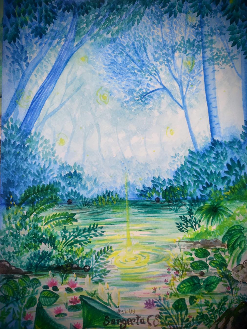 Enchanted lake created by Sangeeta Cs