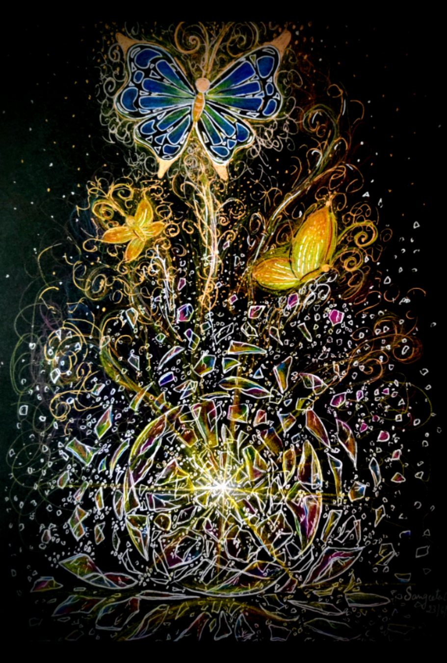 Shattered beauty created by Sangeeta Cs