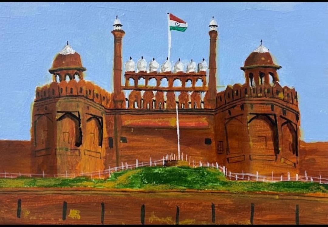 Red Fort created by Artist Anas