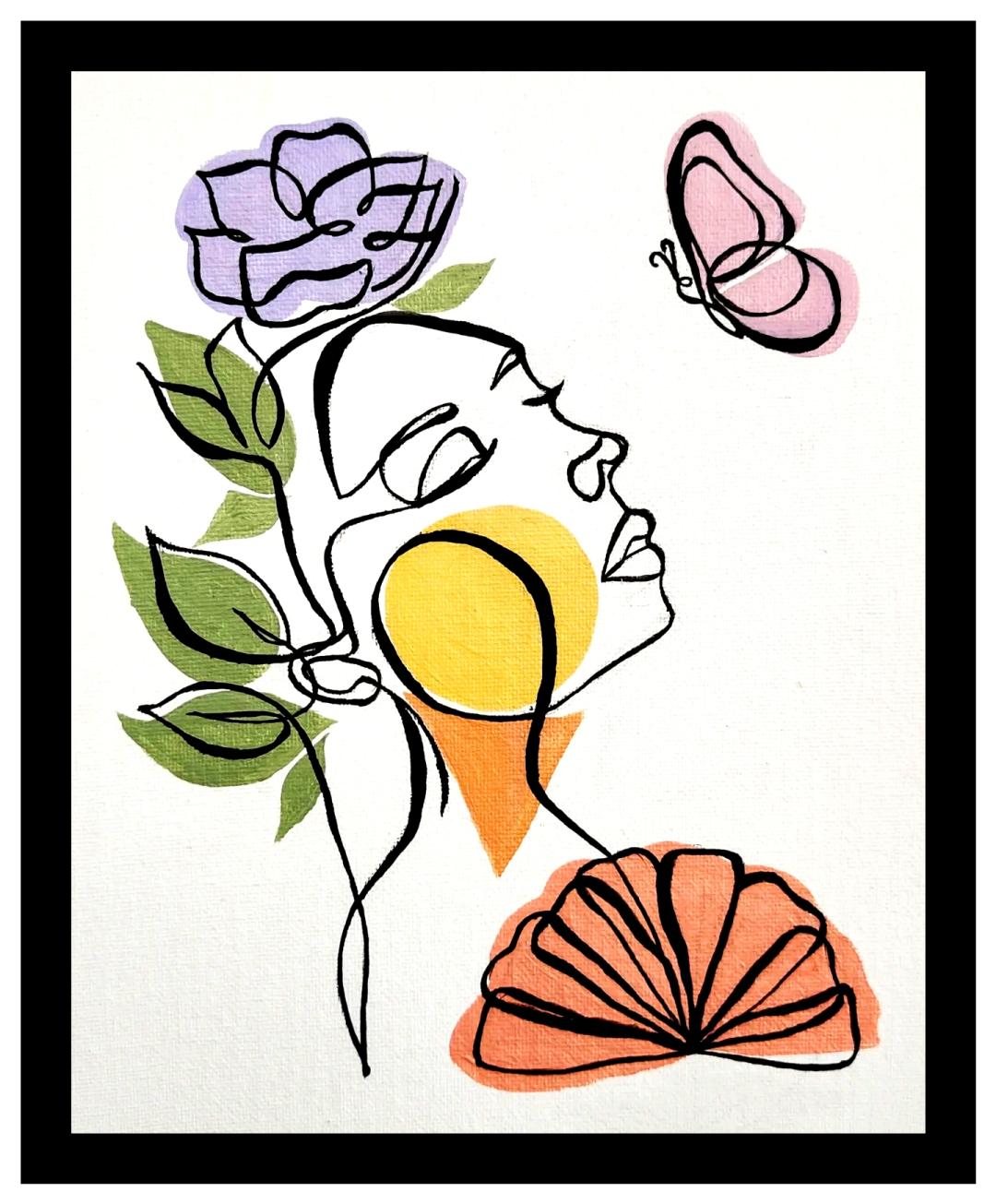 One line drawing created by Dr. Abhilasha