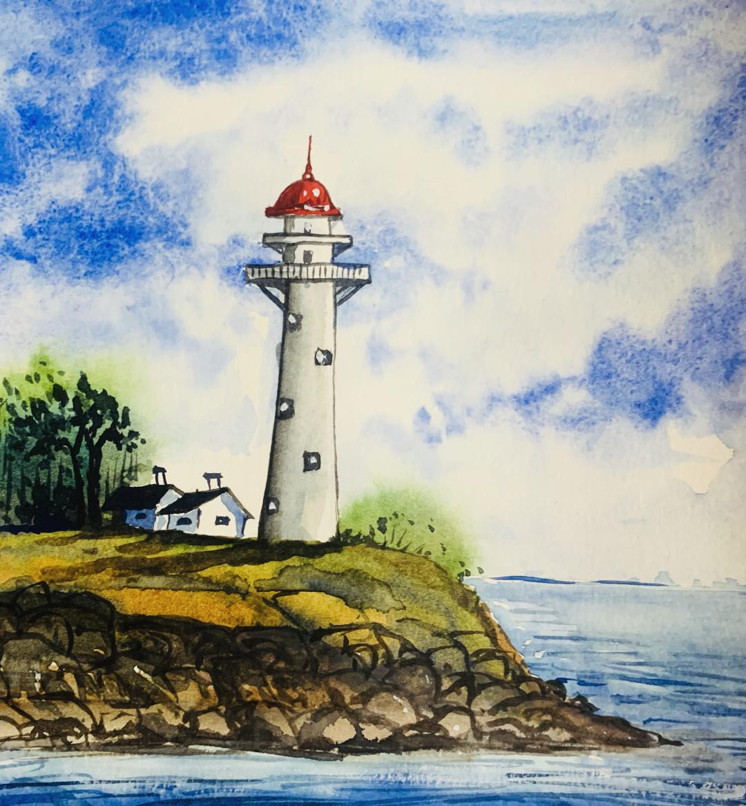 Watercolour painting created by Tulis ArtGallery