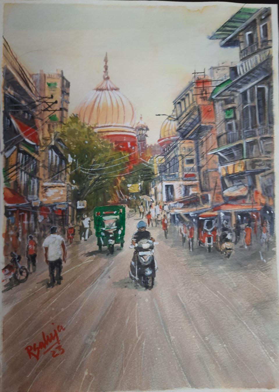 URBANSCAPE Chawari bazar Delhi created by Rajesh Kumar