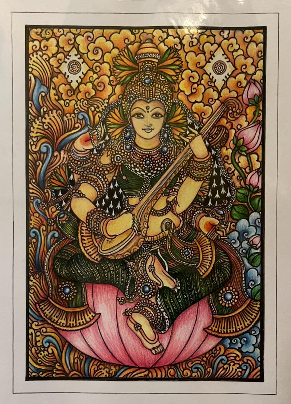 Saraswati created by Sumithra Devi