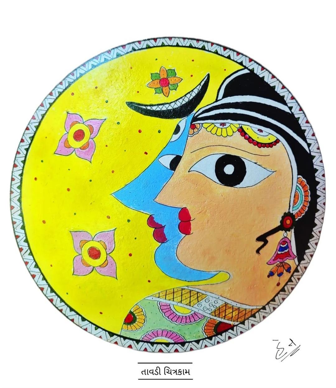 Tavdi art created by Het gajjar