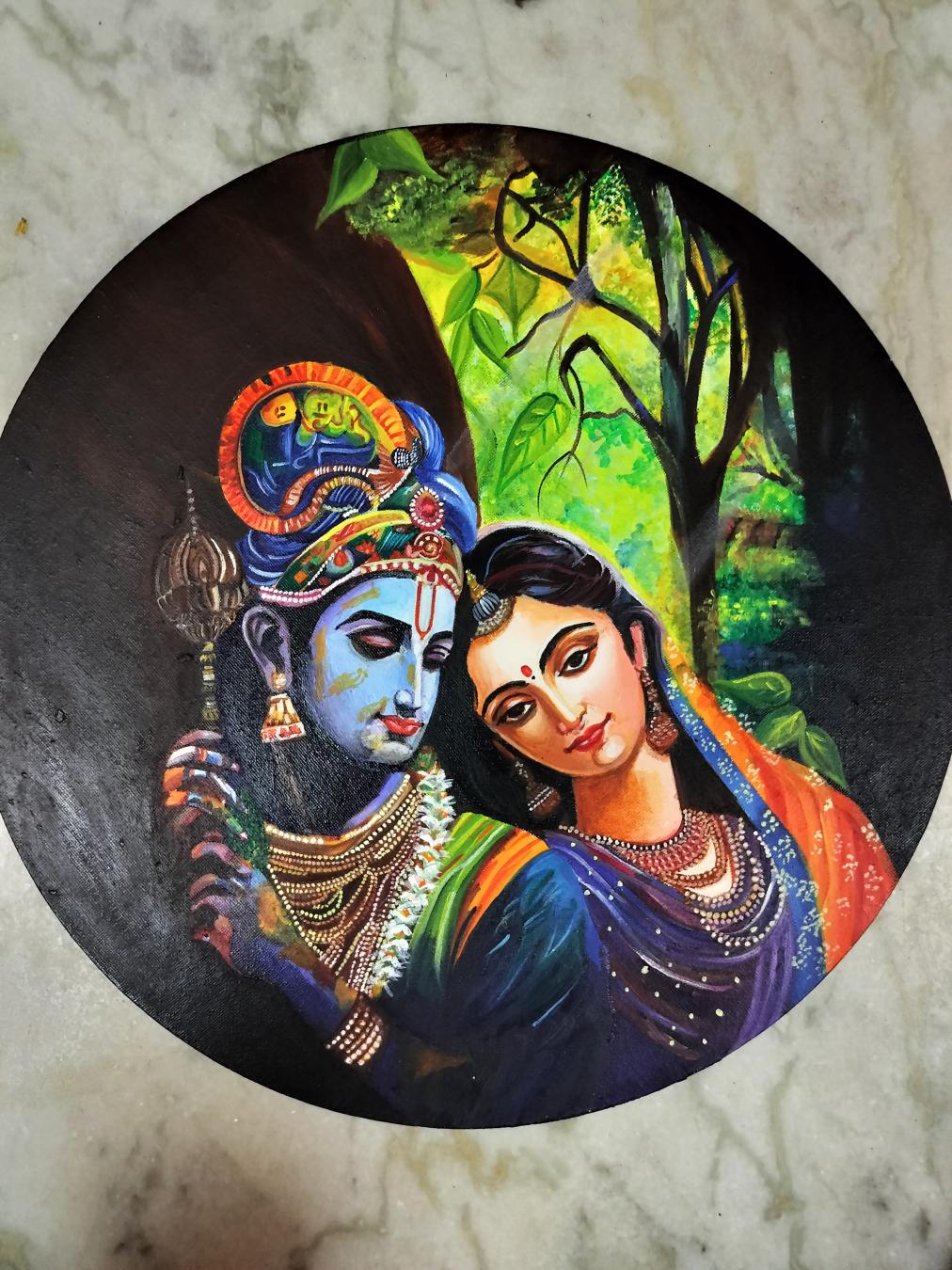 Krishna radhe created by Divya N