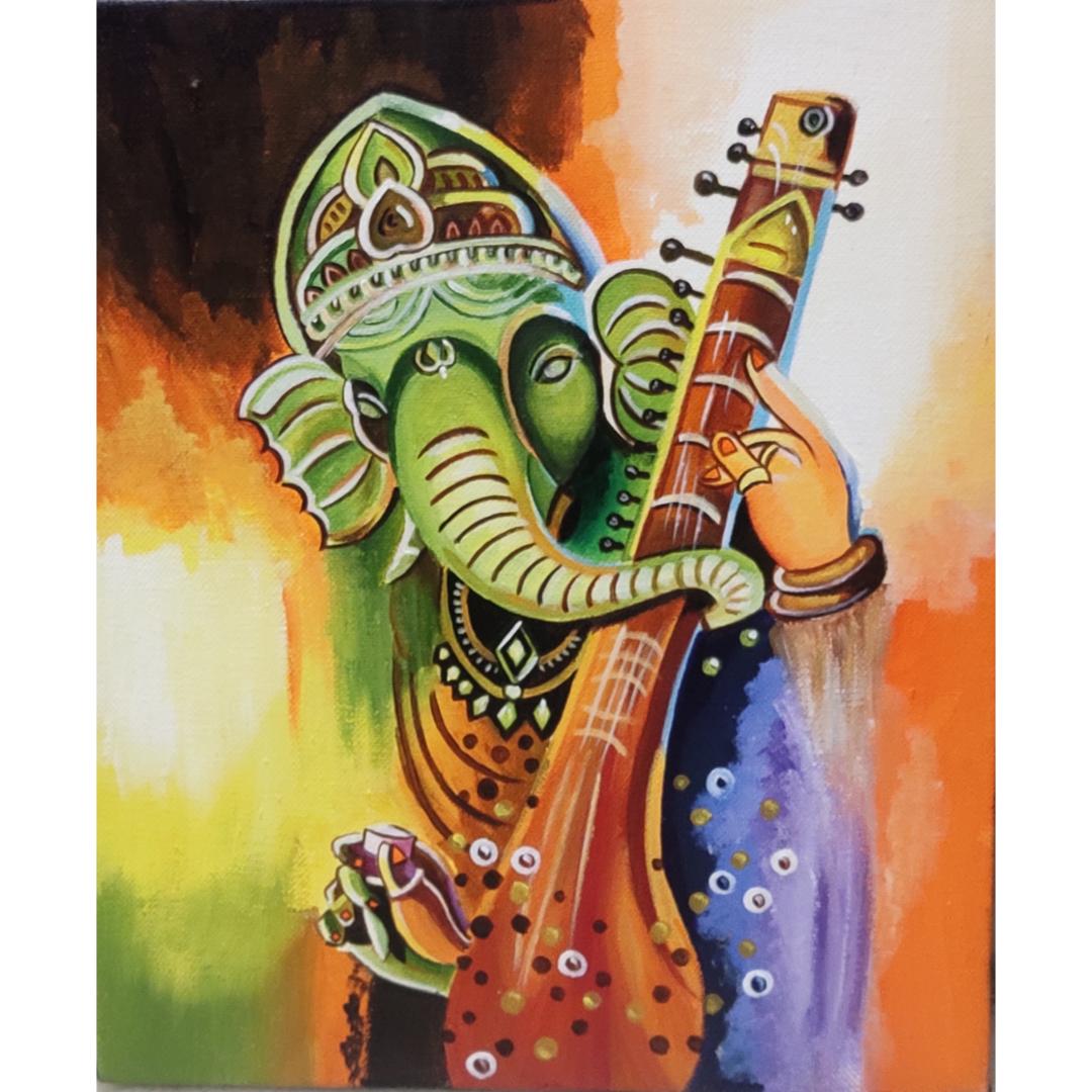 Painting created by Divya N