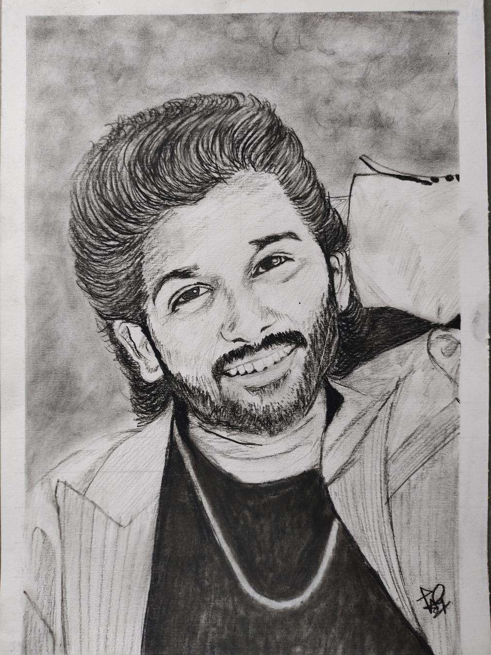 Allu arjun created by Parth parmar