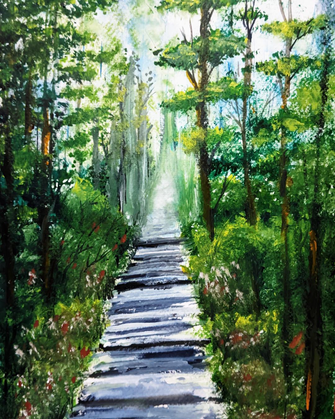 Misty forest created by Debabrata Goswami