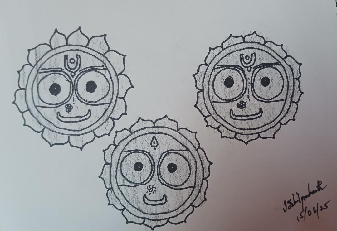 Puri Jagannath temple created by Ezhil Prashanth